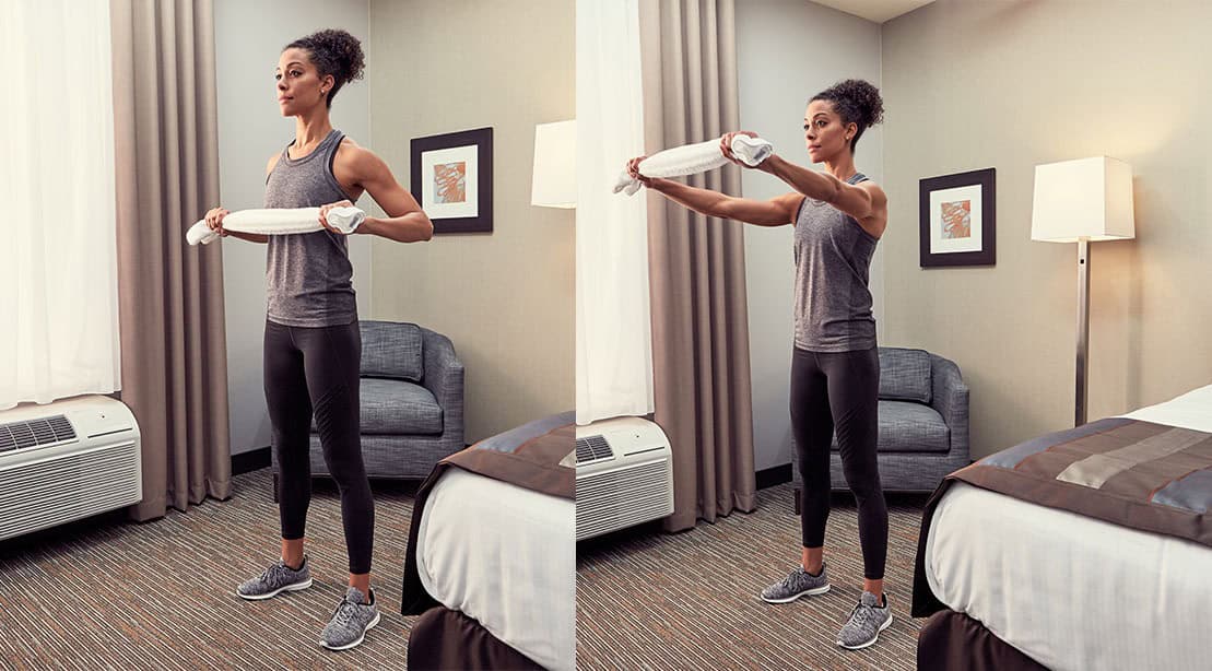 10 Hotel Workouts To Do During Work Trips - Pain Free Working