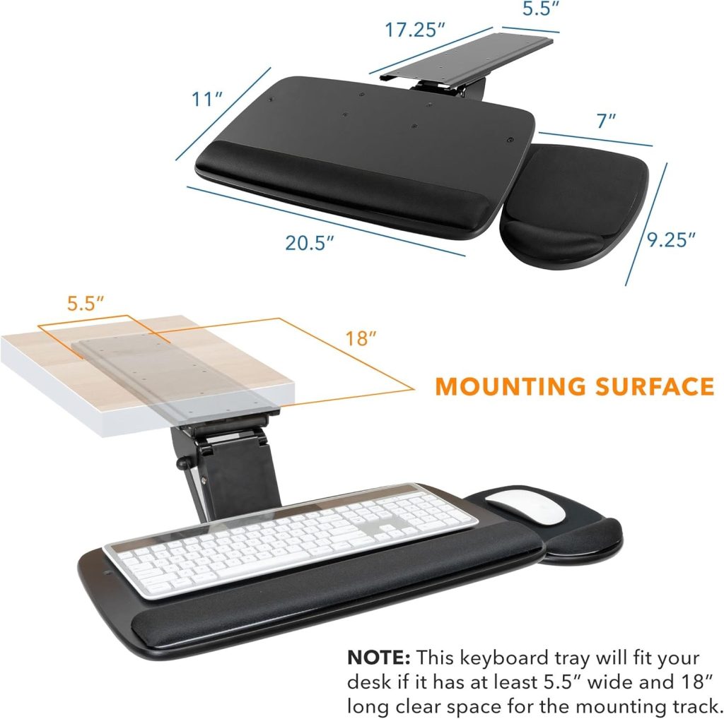 Mount-It! Keyboard Tray with Mouse Platform Review - Pain Free Working