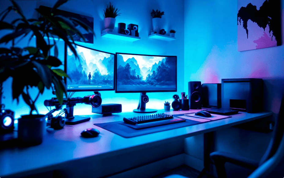 Tips for a Clean and Productive Dual Monitor Gaming Setup - Pain Free ...